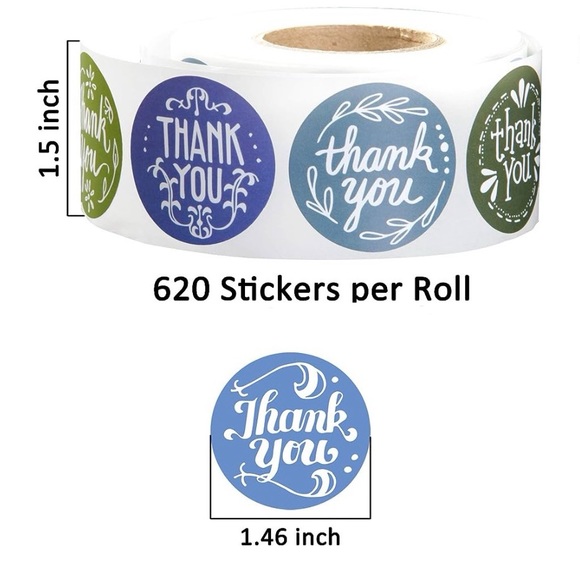 Amazon | Other | Thank You Stickers Thank You Sticker Roll Boutique For ...